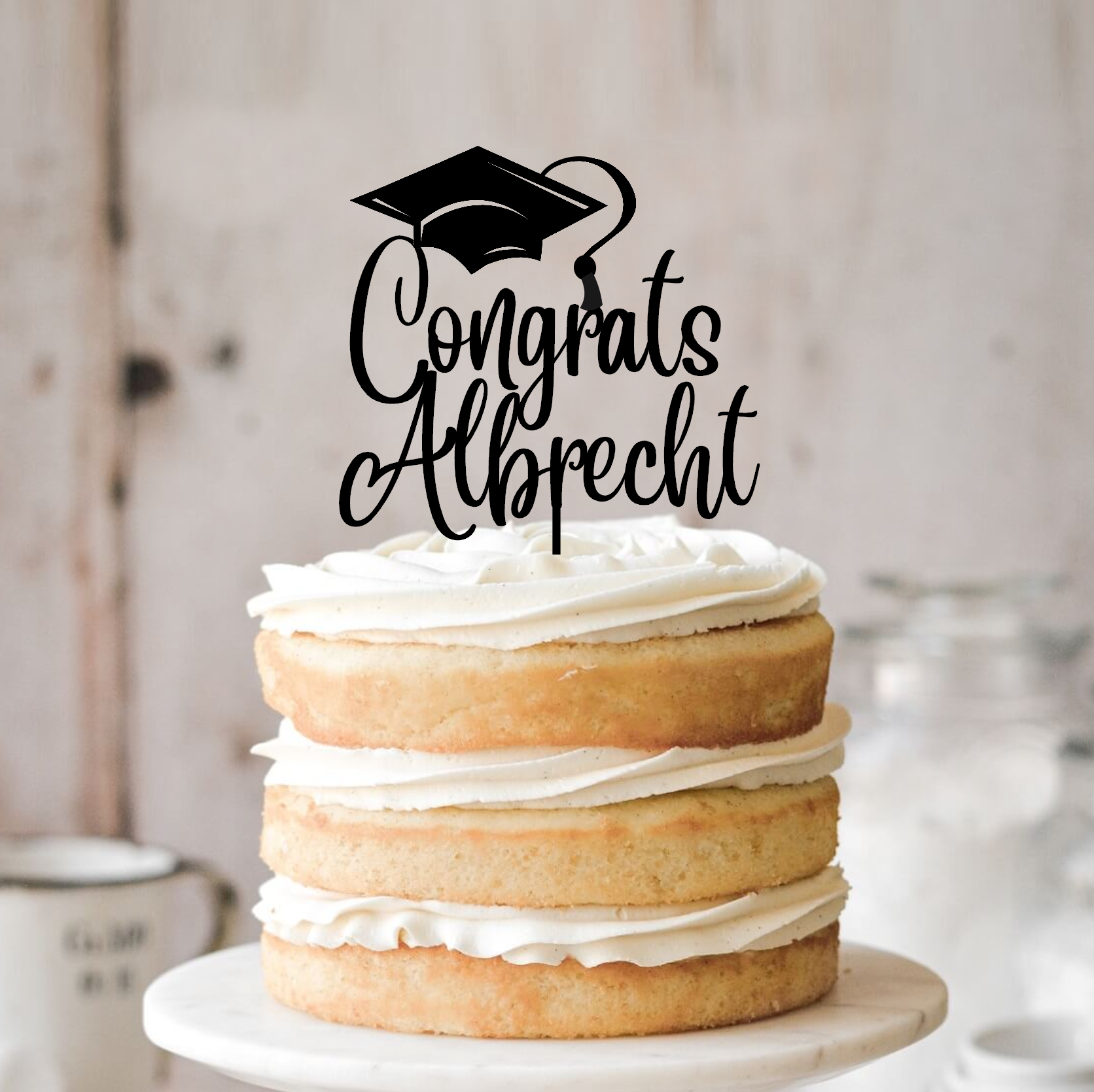 Congrats Names Topper personalisierbar