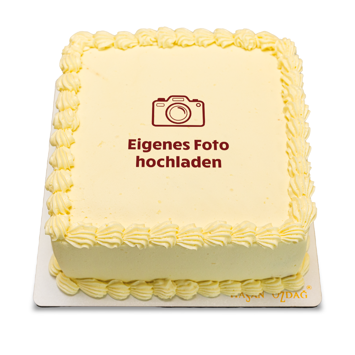 Individuelle quadratische Foto-Torte mit Buttercreme | Hasan Özdag